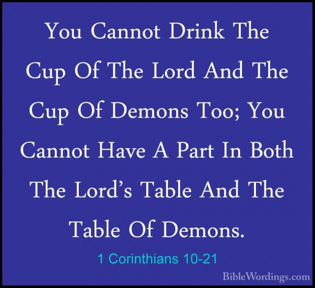 1 Corinthians 10 - Holy Bible English - BibleWordings.com