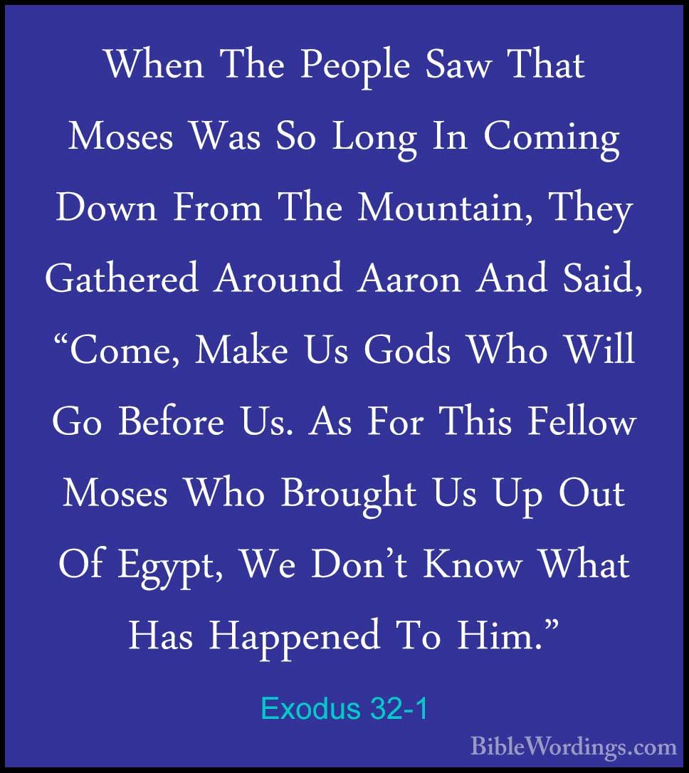 Exodus 32 Holy Bible English BibleWordings