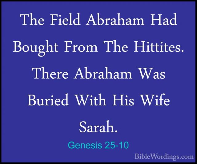 Genesis 25 - Holy Bible English - BibleWordings.com