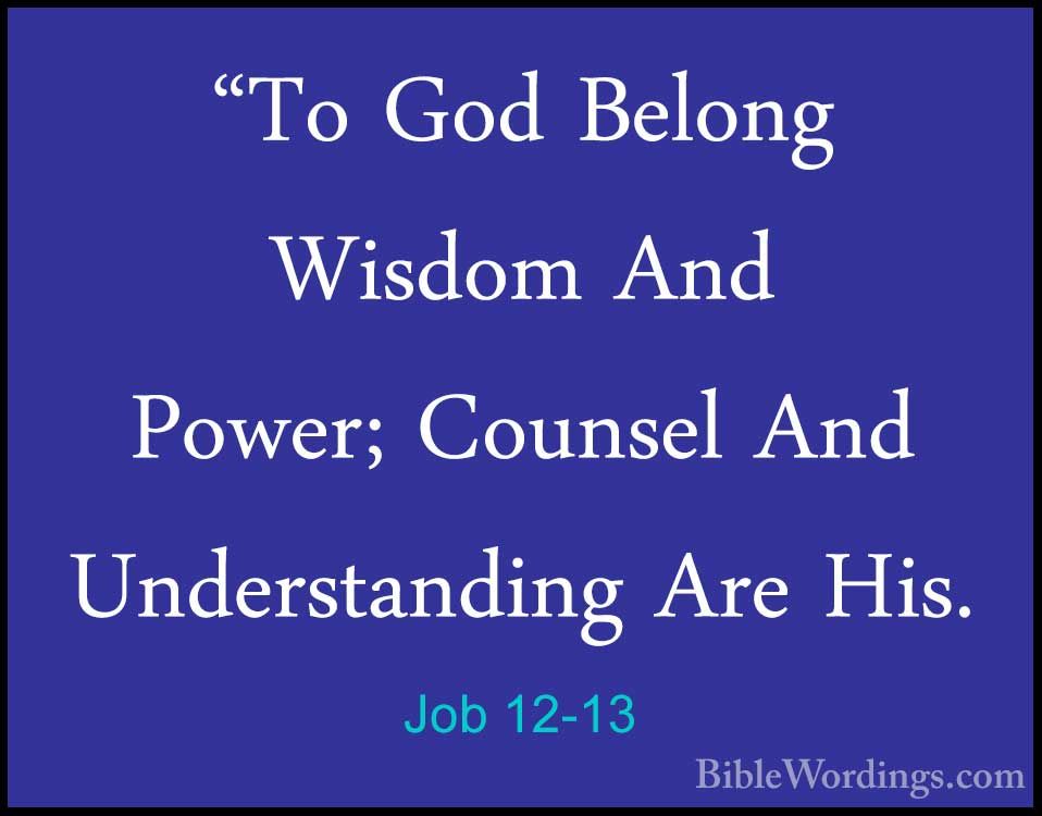 Job 12 Holy Bible English BibleWordings Job 12 Holy Bible English BibleWordings